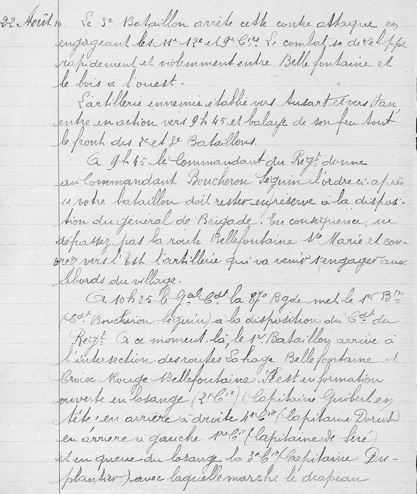 Félix COLLARD, mort pour la France à la bataille de Bellefontaine en ...