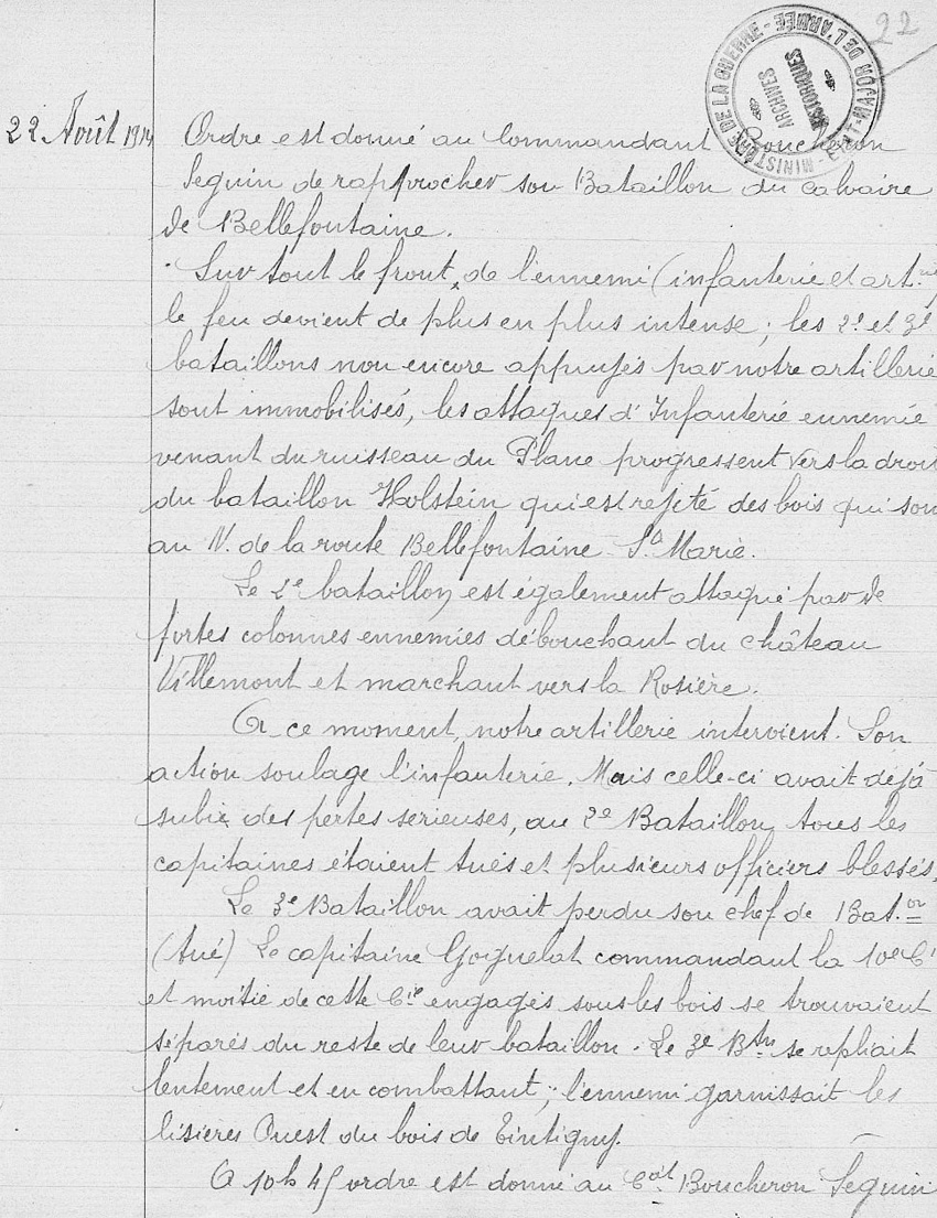 Félix COLLARD, mort pour la France à la bataille de Bellefontaine en ...