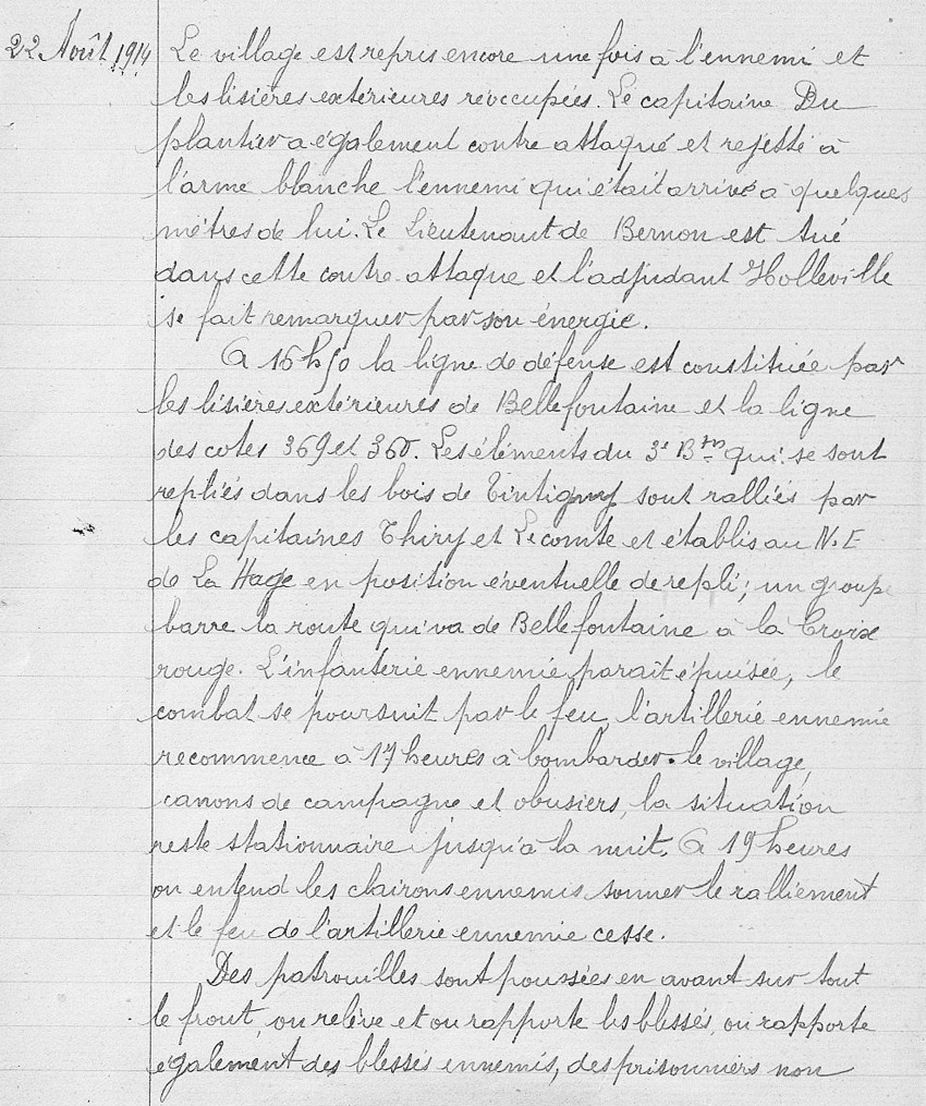 Félix COLLARD, mort pour la France à la bataille de Bellefontaine en ...